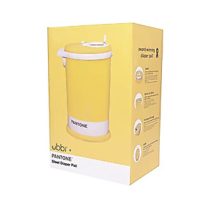Ubbi Steel Odor Locking Diaper Pail, Pantone Yellow (Discontinued by Manufacturer)