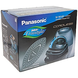 Panasonic 360º Freestyle Advanced Ceramic Cordless Iron NI-WL607 Blue