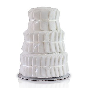 Decorate It Yourself 3 Tier Plain Diaper Cake-60 Diapers