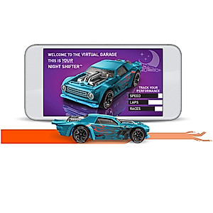 Hot Wheels id Vehicle Night Shifter with Embedded NFC Chip, Uniquely Identifiable, 1:64 Scale, for Kids Ages 8 Years and Older