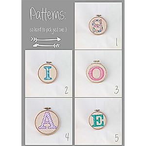 Girly Applique Letter in 4" Hoop -