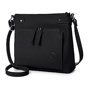 JOSEKO Women Shoulder Handbag Roomy Multiple Pockets Bag Ladies Crossbody Purse Fashion Tote Top Handle Satchel Black