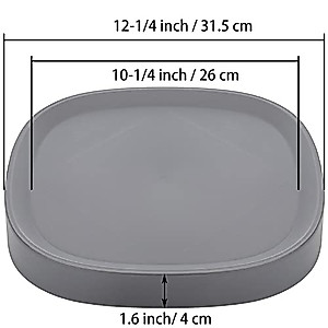 TOPZEA 2 Pack Plant Caddy with Wheels, 12-1/4 Inch Plastic Plant Roller Heavy-Duty Plant Stand with Wheel, Plant Pallet Caddy Plant Dolly Saucer with Casters, Flower Pot Mover for Indoor Outdoor Plant