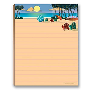 Stonehouse Collection Beach Notepad Pack - 4 Assorted Beach Notepads - USA Made
