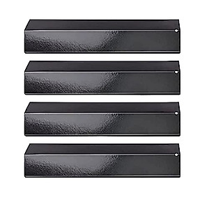SafBbcue Grill Heat Plate Porcelain Steel Heat Shield for Brinkmann 810-3660-S 810-2512-S 810-2511-S (4 Pack)