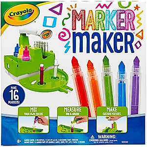 Crayola Marker Maker, DIY Kids Crafts, Create 16 Markers for Kids, Arts & Crafts Kit, Gift for Girls & Boys, Ages 7+
