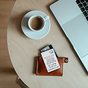 TRCENDE To Our Son Gifts from Mom and Dad Engraved Wallet Insert gift for Son, Son Birthday Card College Graduation Gifts for Son Back To School Birthday Graduation Christmas gift xson1