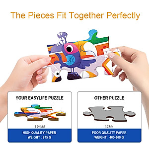 TAOZI&LIZHI Jumbo Jigsaw Puzzles 46 pcs, Construction Site, Large Floor Puzzle for Kids Ages 3-5, 4-8, Christmas Toddler Puzzles with Hand-held Gift Box, Preschool Learning & Education Toys