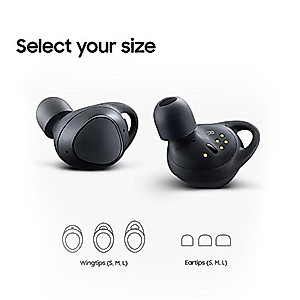Samsung Gear IconX (2018 Edition) SM-R140NZKAXAR Bluetooth Cord-free Fitness Earbuds, w/ On-board 4Gb MP3 Player (US Version with Warranty) - Black