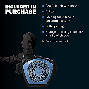 Miller 245230 CoolBelt Welding-Helmet Cooling System, Black