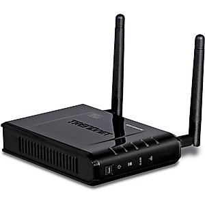 TRENDnet Wireless N300 2T2R Detachable antennas, Access Point, 2.4Ghz 300Mbps, 802.11b/g/n, AP/WDS/Client/Bridge, 2x2 dBi, TEW-638APB (Renewed)
