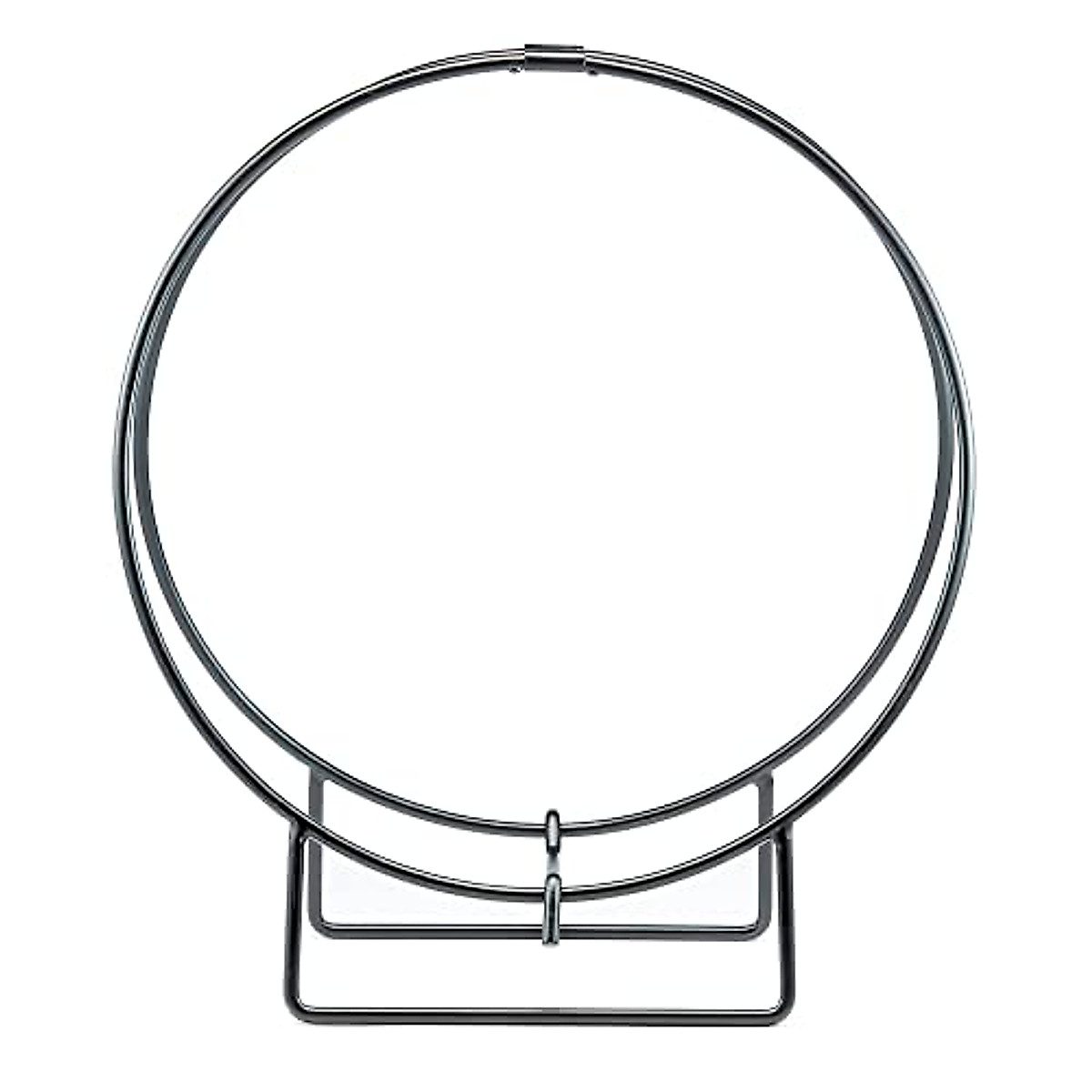 UniFlame Firewood Log Hoop Rack with 1/2" Solid Stock, Black