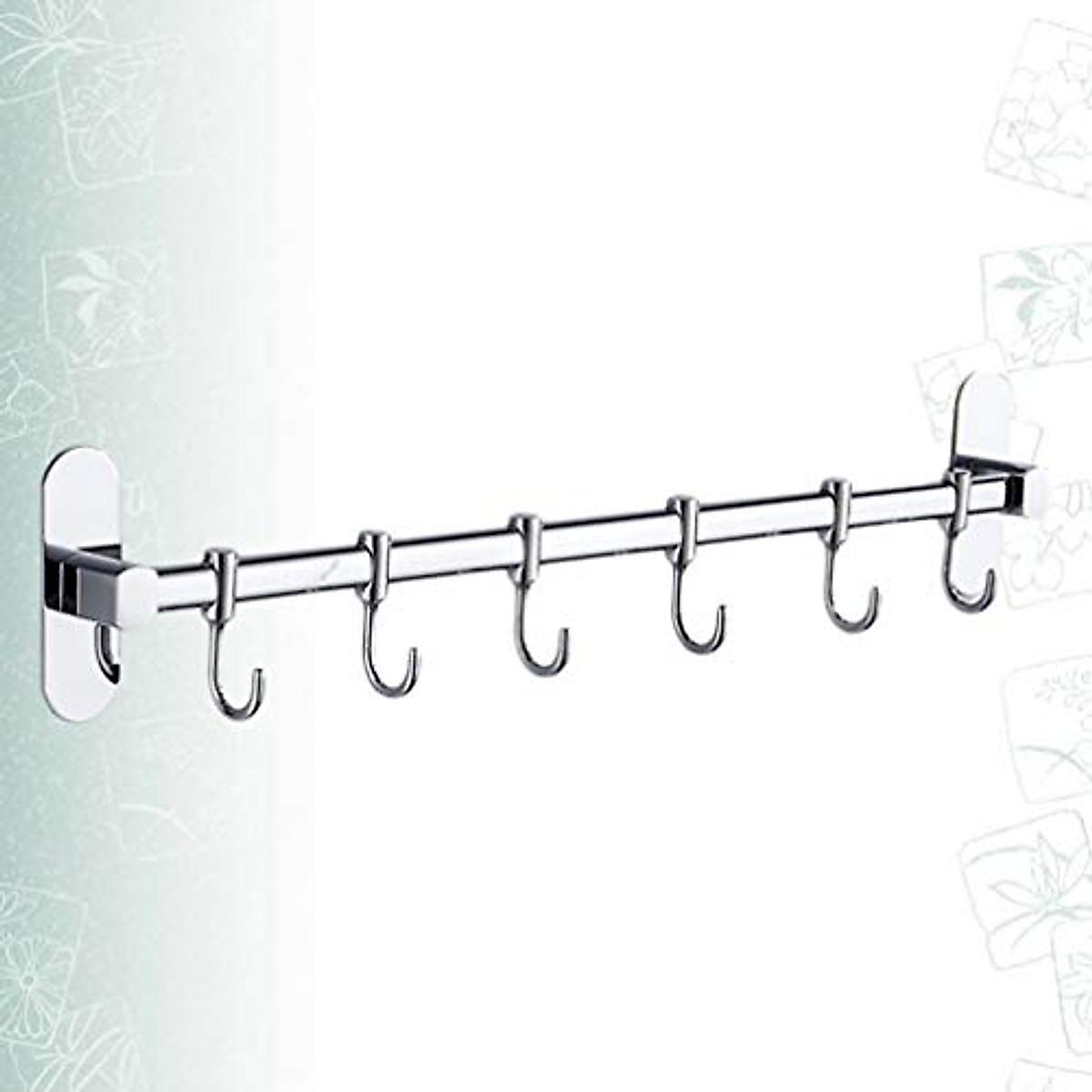Hemoton Towel Hooks Mug Holder Scarf Hangers Wall Mounted Kitchen Hooks Coat Rack Hook Rail Hook for Coffee Mug Utensil Hat Holder Towel Robes Rack 40cm Scarf Holder Metal Hangers Mug Holder