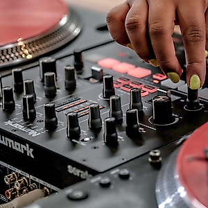 Numark Scratch | Two-Channel DJ Scratch Mixer for Serato DJ Pro (included) With Innofader Crossfader, DVS license, 6 Direct Access Effect Selectors, Performance Pads and 24-Bit Sound Quality