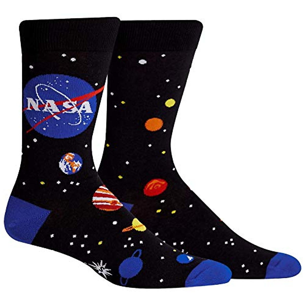 Sock It To Me Men's Crew NASA Space Solar System Socks