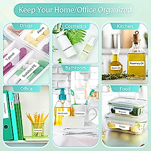 Label Maker Machine, D11 Portable Bluetooth Printer for Labeling, Home, Office, Organization, Mini Label Maker Machine with Tape, Multiple Templates Available for Phone, Handheld Labeler, Green