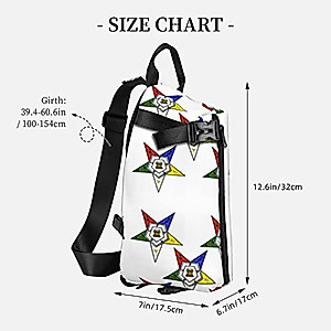 NHGFVT Stars Eastern Stars Sling Bag, Crossbody Sling Backpack Shoulder Chest Bag For Women Men, Travel Hiking Daypack (RXZE23)