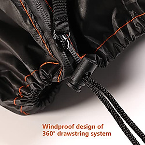 Enzeno Patio Egg Chair Cover with Waterproof Zipper （75x45inch）, Outdoor Furniture Hanging Swing Egg Chair Cover Waterproof Anti-dust with 210D Oxford Fabric, Fits Most Single Swing Egg Chair