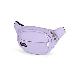 JanSport Fifth Avenue Fanny Pack Crossbody Bags for Women, Men - Stylish, Durable Waist Bag with Adjustable Belt, Main Zippered Pocket, Quick Stash Pocket, Travel Essentials, Pastel Lilac