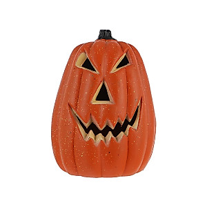 VOSAREA Halloween Led Pumpkin Lights Light Up Jack O Lantern Pumpkin Figurine Lantern Outdoor Pumpkin Decoration for Halloween Haunted House Props