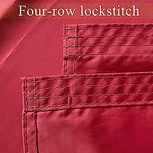 Embroidered Double Sided USMC Marine Corps Flag 3x5 Outdoor-3Ply Heavy Duty 300D Nylon 4 Rows Sewn- All Weather United States Official Marines Flag Banner for Outdoor/Indoor with 2 Brass Grommet