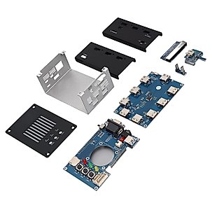 Jeankak Mister FPGA Metal Housing Kit, 32Mb SDRAM Board with Tutorial, USB Hub V2.1 Io Board Metal Housing Set for Simulates Game Consoles, Computers, and Arcade Boards
