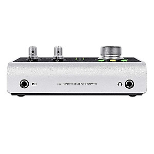 Audient iD14 USB Audio Interface with Microphone Preamp, 10 in/4 Out, 48 Volt Phantom Power, Monitor Mix & Panning, 6.3 mm Jack Out, AD/DA Converter