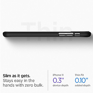Spigen Thin Fit Designed for Apple iPhone 11 Case (2019) - Black