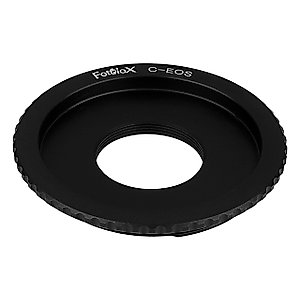 Fotodiox Lens Mount Adapter - Compatible with C-Mount CCTV/Cine Lenses to Canon EOS (EF, EF-S) Mount D/SLR Cameras