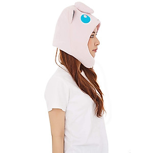 SAZAC Kigurumi Hat - Pokemon - Jigglypuff - Cozy Costume Beanie Cap - Adult Size