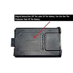 BAOFENG BL-5 7.4V 1800mAh Big Capacity Li-ion Battery Compatible UV-5R BF-8HP UV-5RX3 RD-5R UV-5RTP UV-5R MK2 MK3X MK5 Plus UV-5RE Etc Two Way Radio (1Pack)