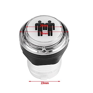 Arcade Buttons 4 × LED Arcade Button Kit Part 1 Player + 2 Player + LED Buttons DIY Arcade Push Buttons Player Single Double for Arcade Machine Arcade Games