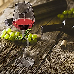 HEEPDD Rose Flower Cocktail Glass Durable for Parties and Bars High Borosilicate Glass Wine Cup (280ml Transparent 1 pc)