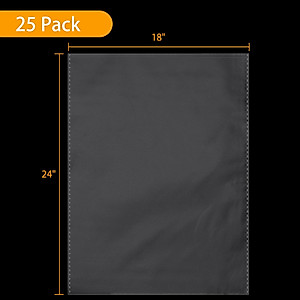 Awpeye Cellophane Bags 18x24 Inches, 25 Pack Cellophane Gift Bags, Cellophane Wide Clear Bags For Mugs, Wine Bottles And Small Baskets 2 Mil Thick
