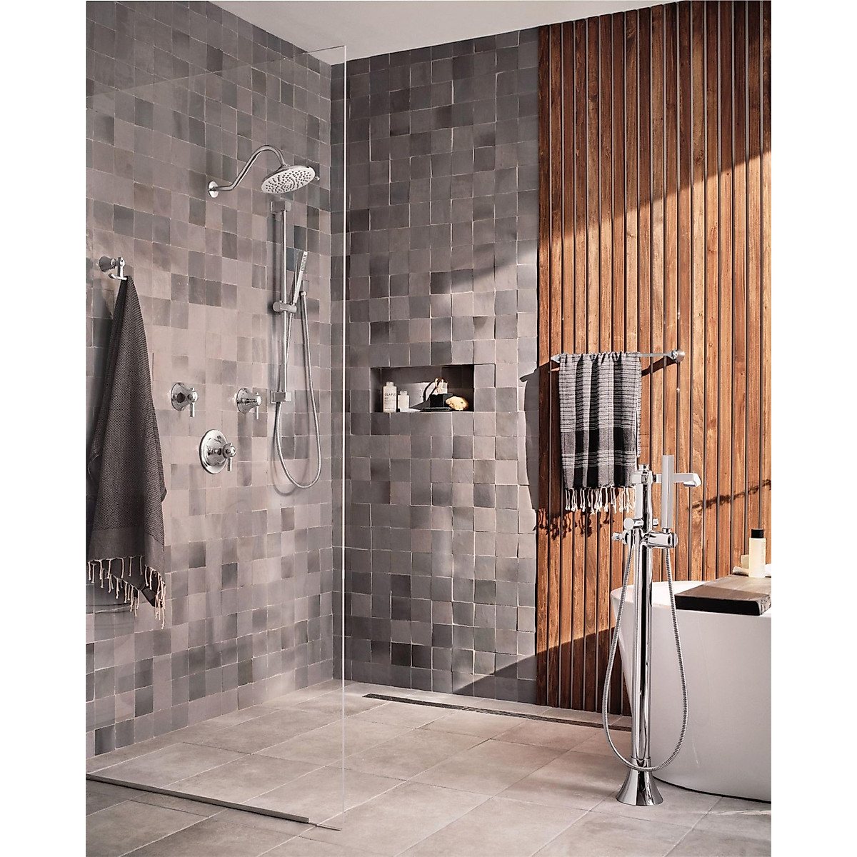 Moen S3880EP Handheld Showerhead with Slide Bar, Chrome