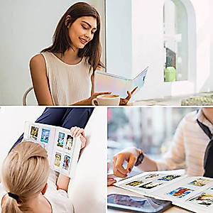 256 Vertical Photos for Instax Mini 12 Photo Album,Polaroid Photo Albums 2x3 for Fujifilm Instax Mini 11 9 8 7s 40 Film, Polaroid 300, HP Sprocket, K-pop Photocards (Magic Silver)
