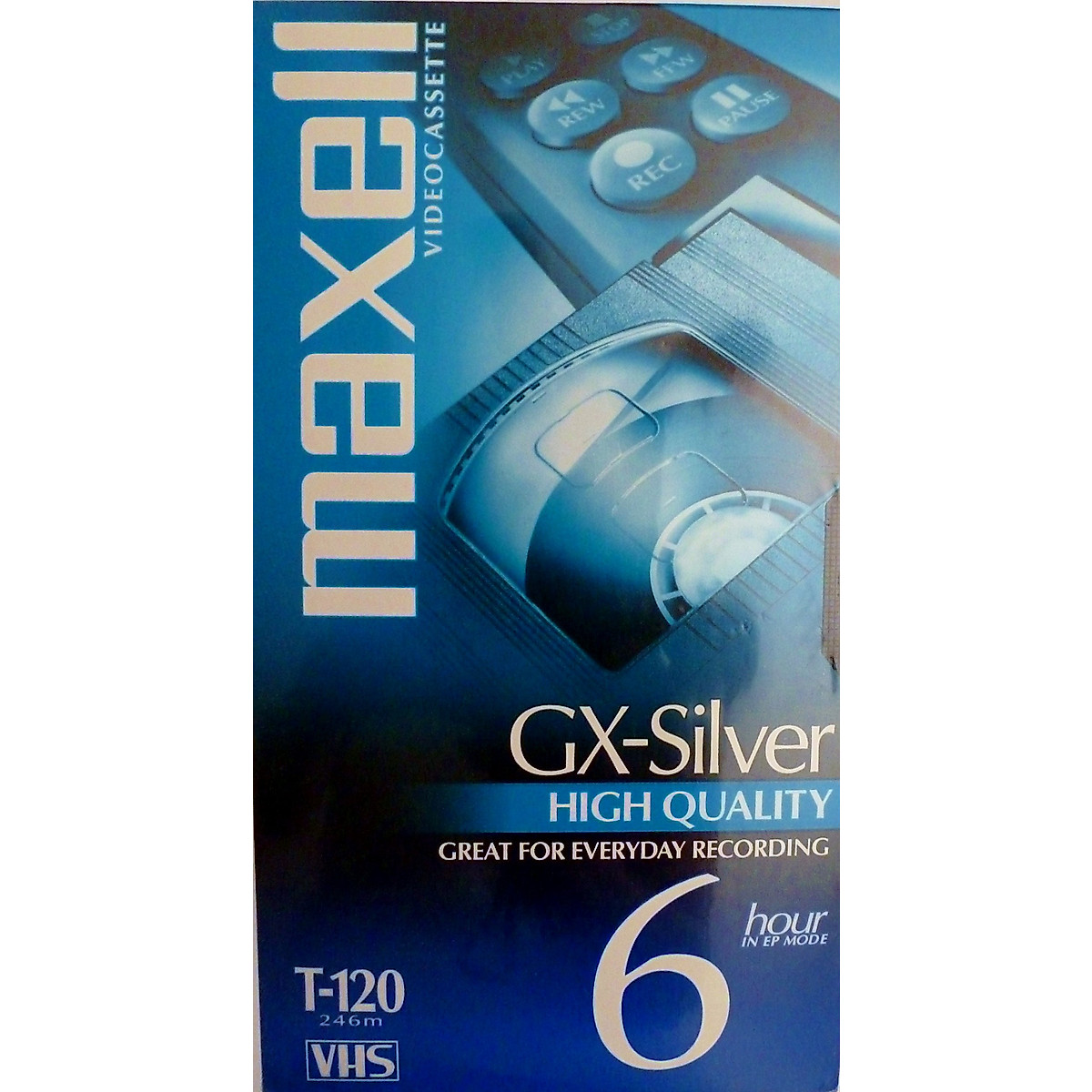 Maxell Videocassette Gx-silver 6 Hour T-120 VHS Tape - 4 Pack