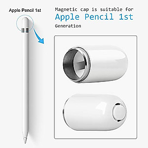 MJKOR Magnetic Replacement Cap and Tips Replacement for Apple Pencil 1st