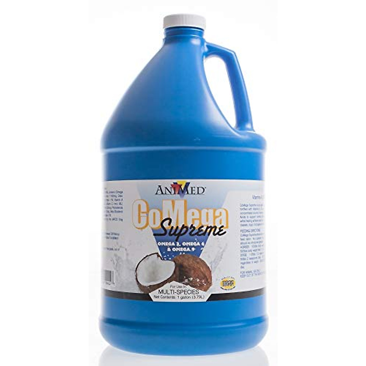 AniMed CoMega Supreme, 1 Gallon, Balanced Essential Fatty Acid Coat Supplement for Horses