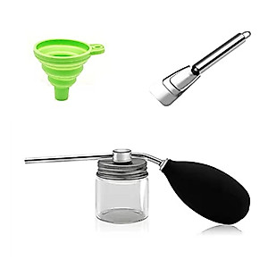 Diatomaceous Earth Applicator Garden Puffer Duster Powder Duster（Comprises a Shovel, a Hopper and a Powder Sprayer）