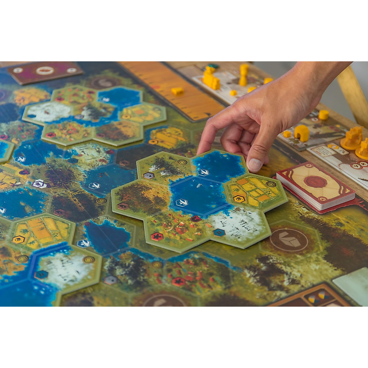 Stonemaier Games: Scythe Modular Board | Change The Map and Faction Locations to Add Variability to Your Scythe Game | Add to Scythe (Base Game) | 1-7 Players, Ages 14+