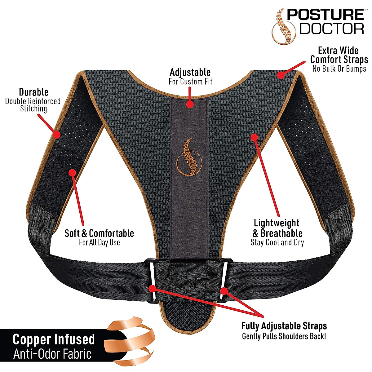 Ontel Posture Doctor Quick & Easy Posture Corrector