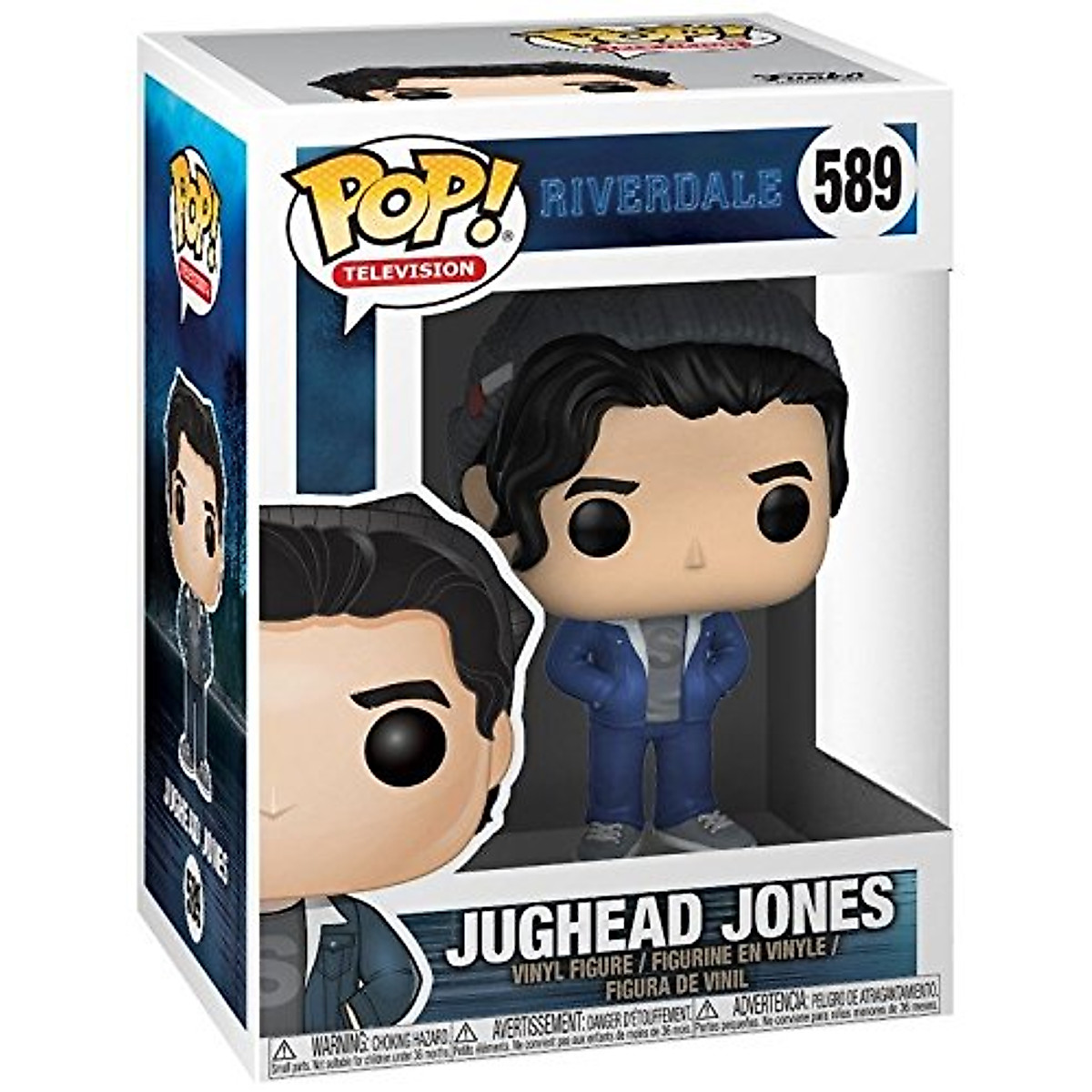 POP Riverdale - Jughead Jones Funko ! Vinyl Figure (Bundled with Compatible Box Protector Case), 3.75 inches, Multicolored