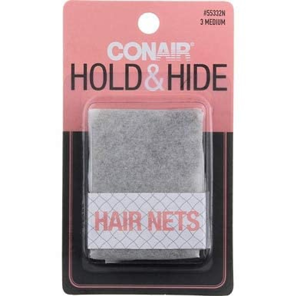 Conair 55332 3 Piece Brown Hair Net, 0.3 Ounce