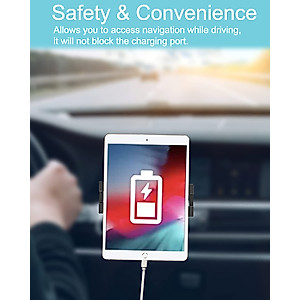 Phichy Car Vent Tablet Holder Mount for 4.7"-13" Phone & iPad - Air Vent Tablet Car Mount, Super Stable Clip Tablet Mount for Car Compatible with iPad Pro/Air/Mini, Galaxy Tabs, iPhone, Tablets