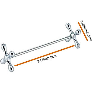 Yuxitia 5 Pcs Zinc Alloy Flower Chopsticks Rest Spoons Stand Forks Knifes Holder Rack Stand Metal Craft Table Decoration Silver