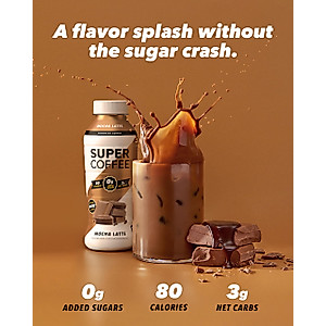 Super Coffee, Iced Keto Coffee (0g Added Sugar, 10g Protein, 80 Calories) [Variety Pack] 12 Fl Oz, 12 Pack | Iced Coffee, Protein Coffee, Coffee Drinks - LactoseFree, SoyFree, GlutenFree