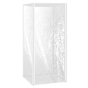 QWORK Bun Pan Rack Cover with Zippers, Clear Plastic Sheet Pan Rack Cover, 28" L x 23" W x 61" H, 20-Tier