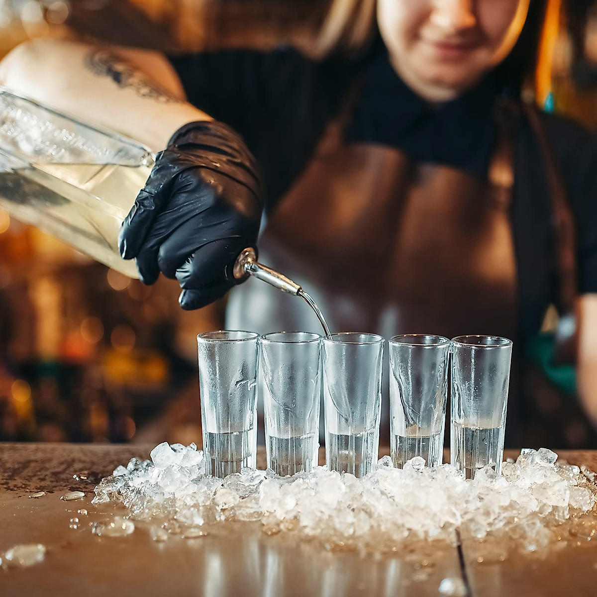 Schneider Nitrile Exam Gloves, Black, Medium, 50-ct Box, 4-mil, Latex-Free, Powder-Free, Food-Safe (NBFK7112)