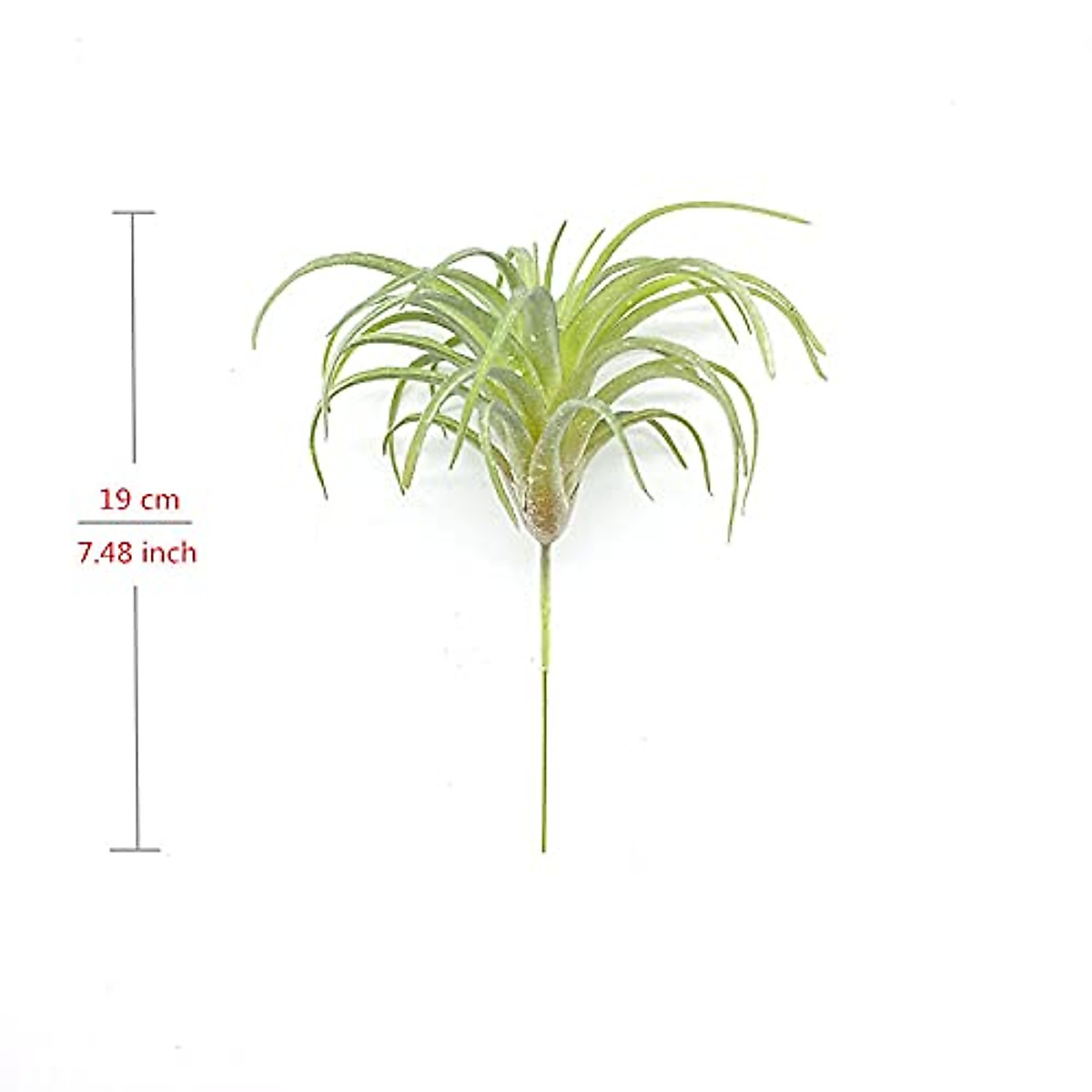 ZKTECH 4 Pack Artificial Succulent Plants Flocked Air Plants Grass Faux Flocking Tillandsia Air Plants Bromeliads for Home Garden Decor Terrarium Project Fake Artificial Plants Arrangement